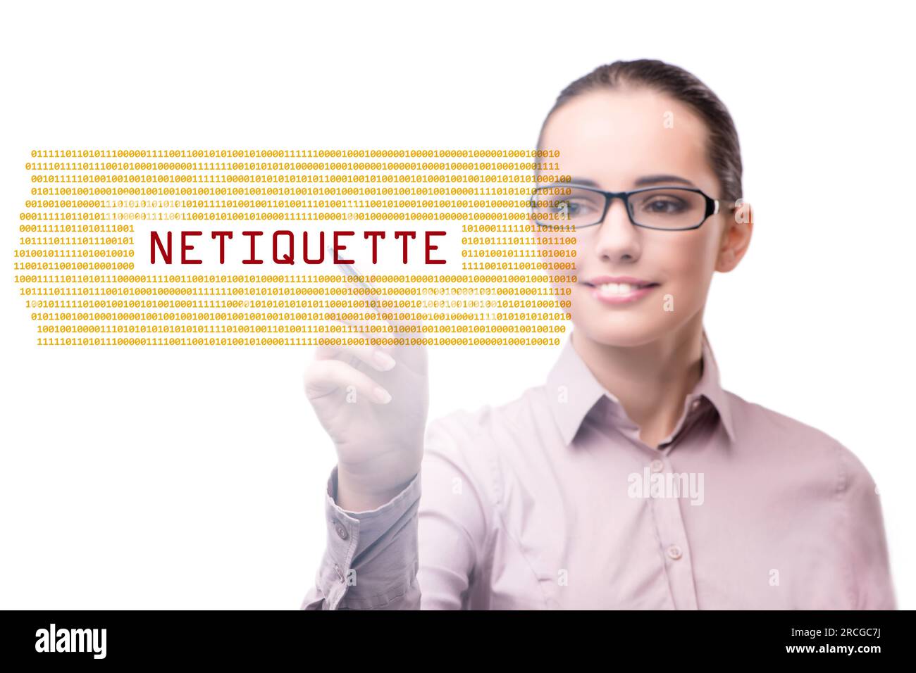 Concept of the etiquette and netiquette Stock Photo - Alamy