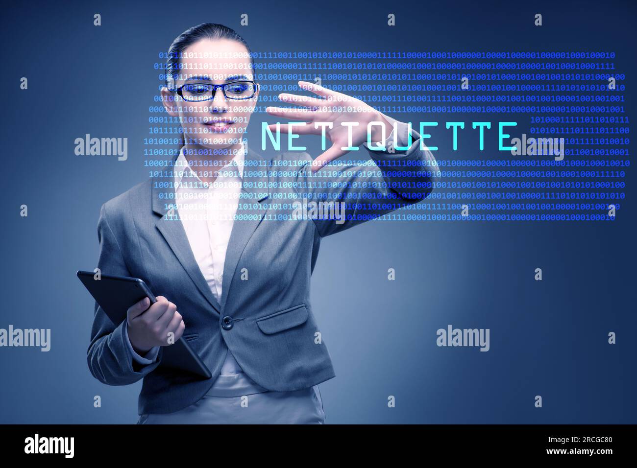 Concept of the etiquette and netiquette Stock Photo - Alamy