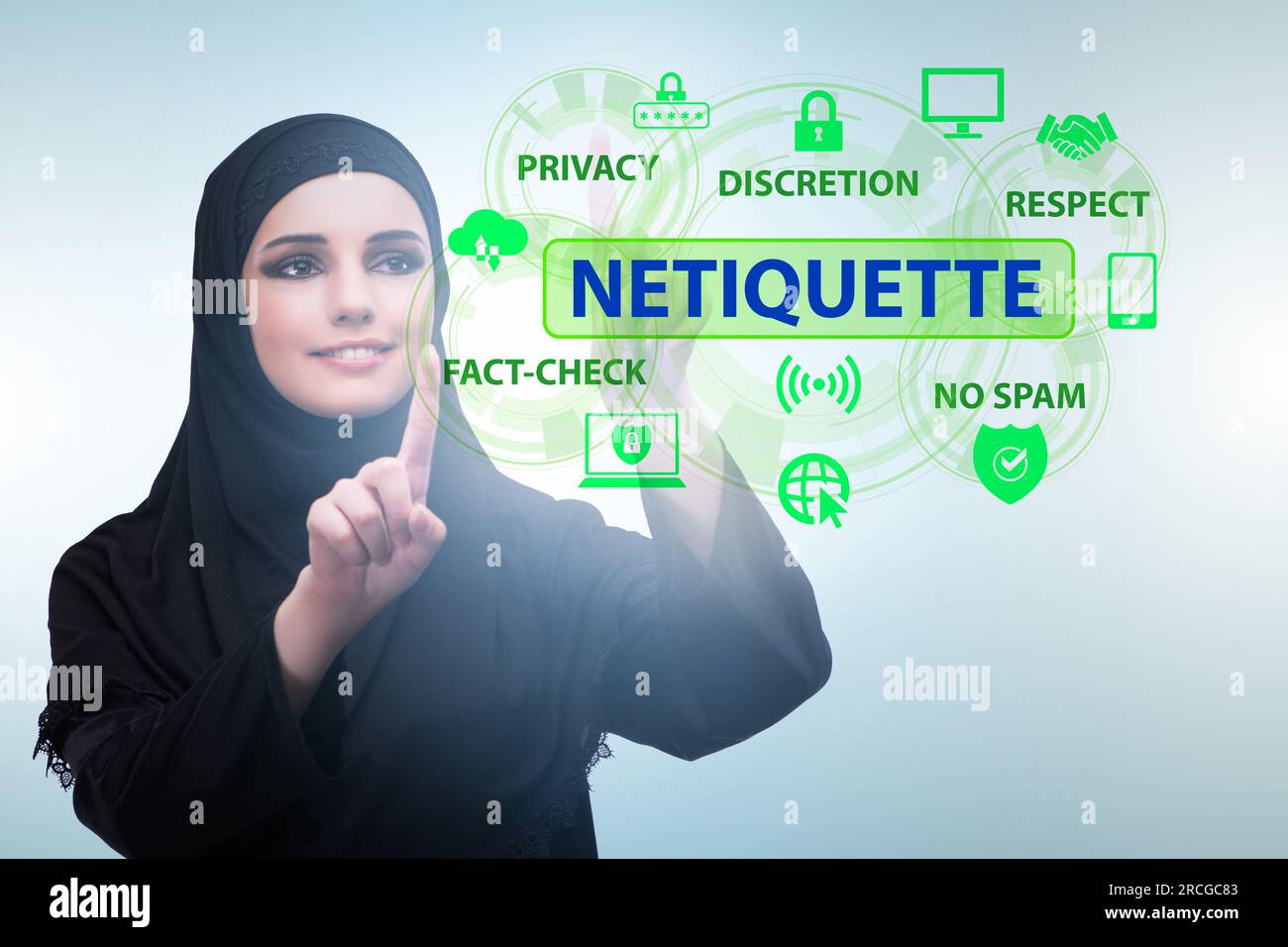 Concept of the etiquette and netiquette Stock Photo - Alamy