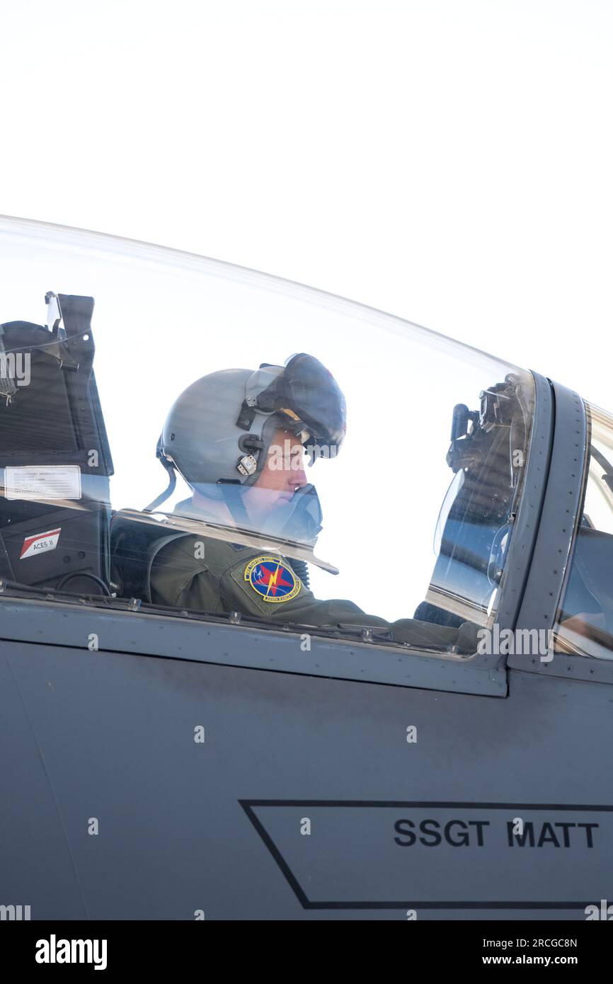 U.S. Air Force pilot, Lt. Col. Eric Marsh, 266th Range Squadron ...