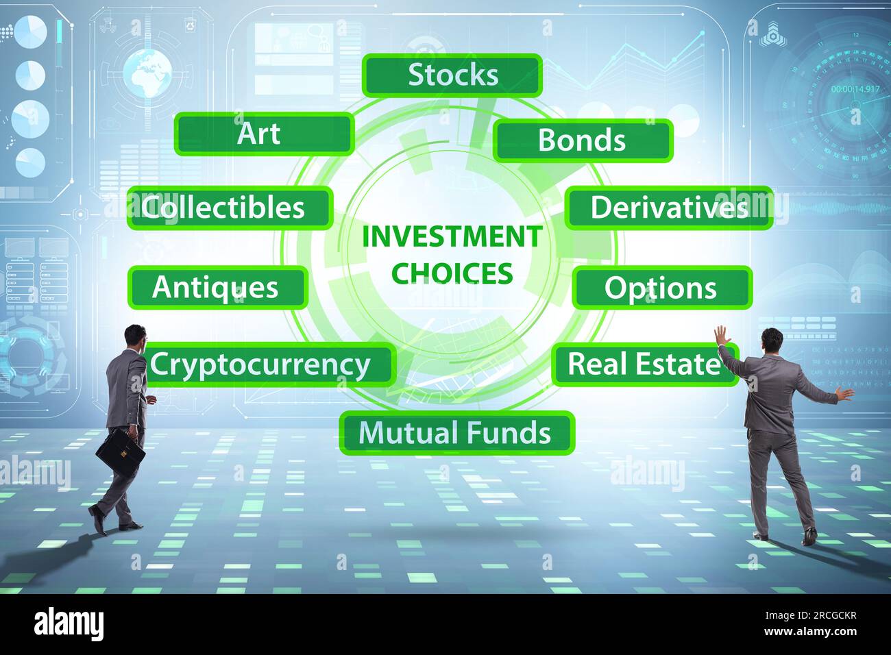 Concept of the various financial investment options Stock Photo - Alamy