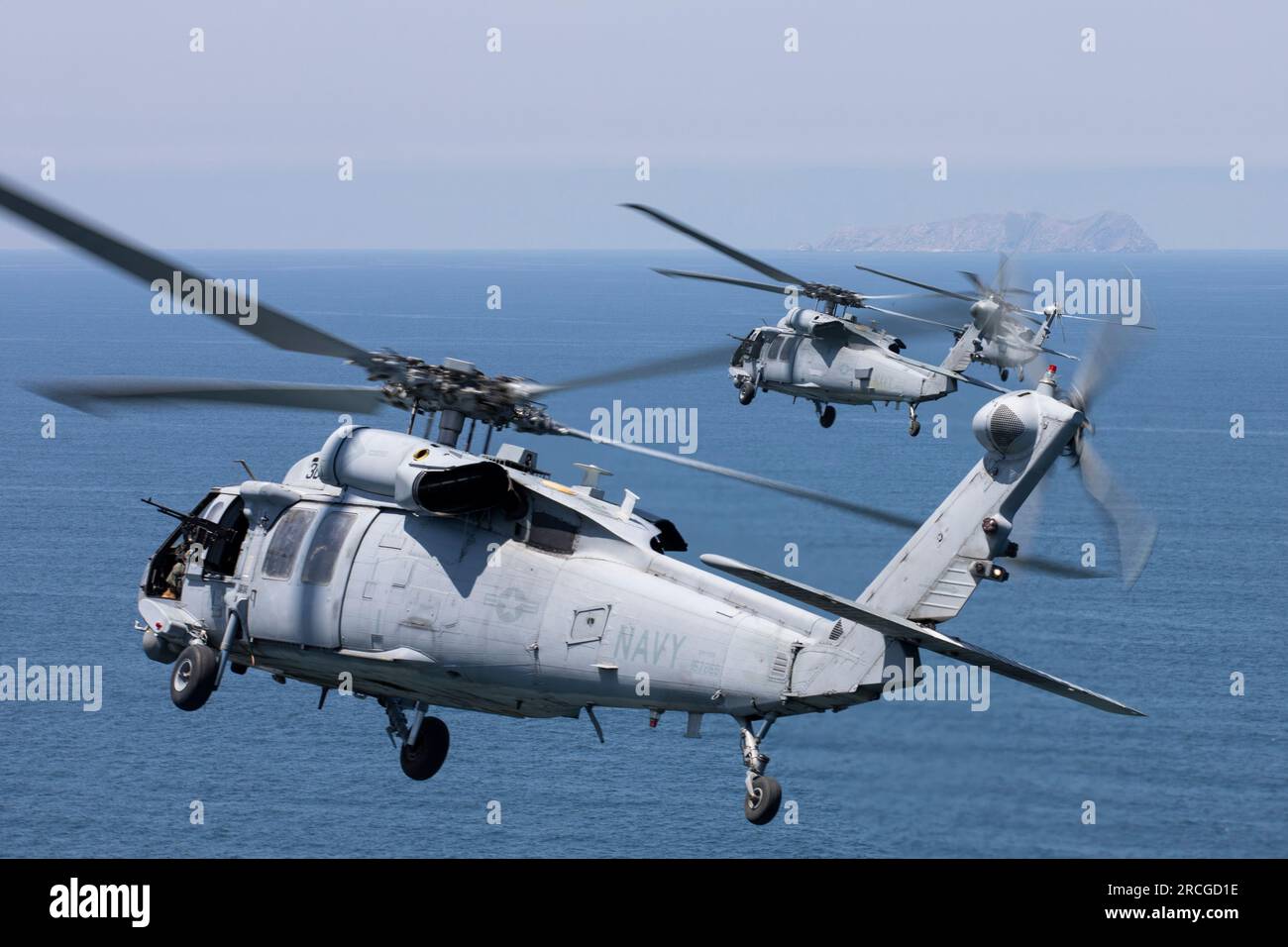 SAN DIEGO, California (June 30, 2023) MH-60S Seahawks assigned to the ...