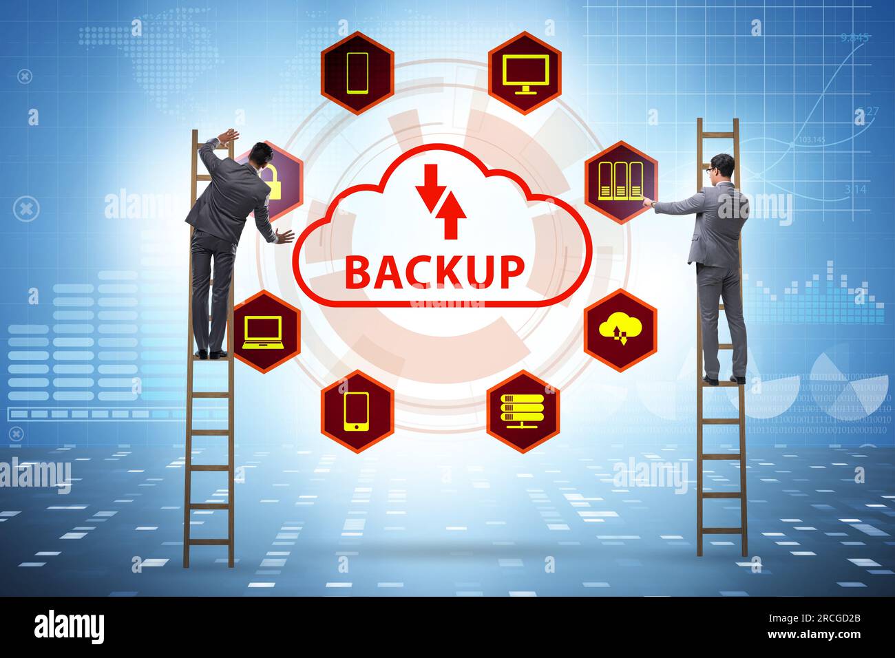 Disaster recovery plan and the backup concept Stock Photo - Alamy