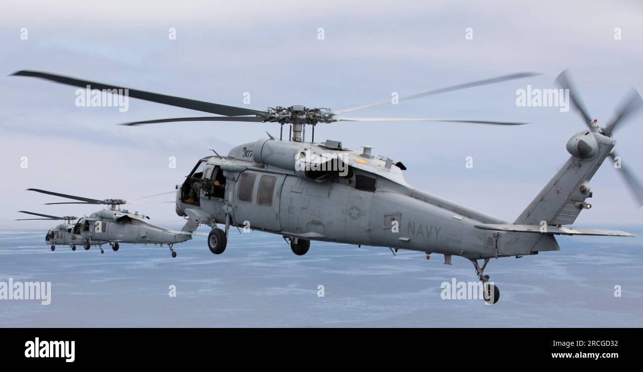 SAN DIEGO, California (June 30, 2023) MH-60S Seahawks assigned to the ...