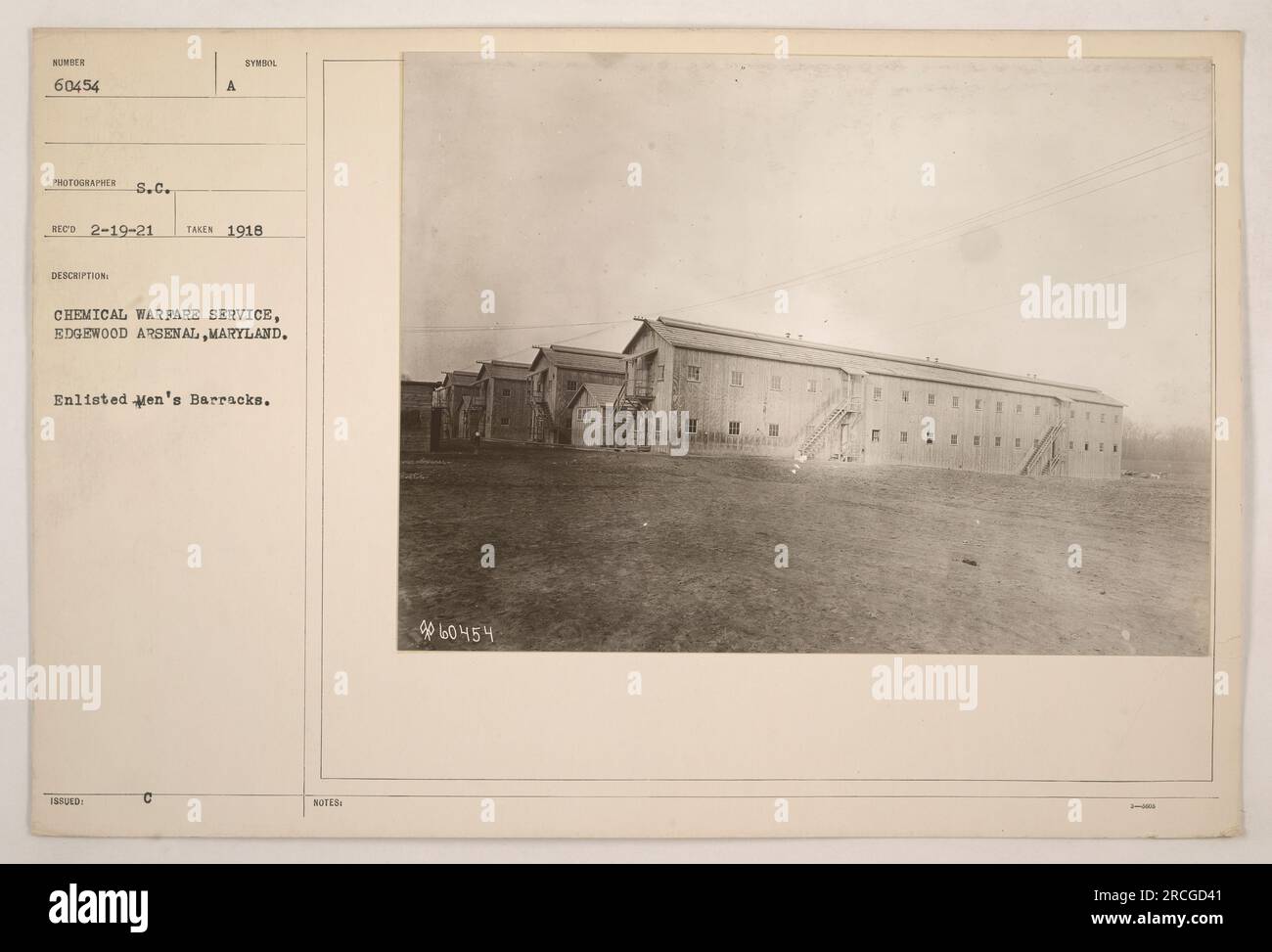 Enlisted men's barracks at Edgewood Arsenal, Maryland. This photograph ...