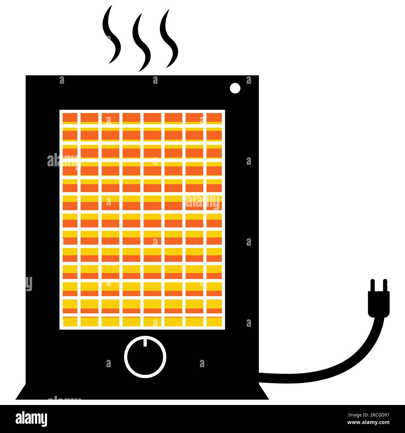 Electric heater icon. Electric oil heater sign. flat style Stock Photo ...