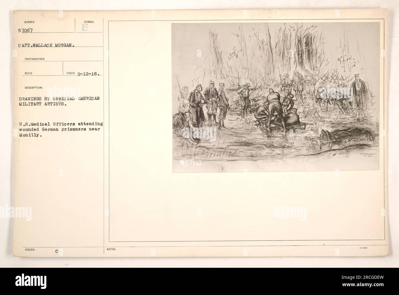 U.S. medical officers providing medical assistance to wounded German ...