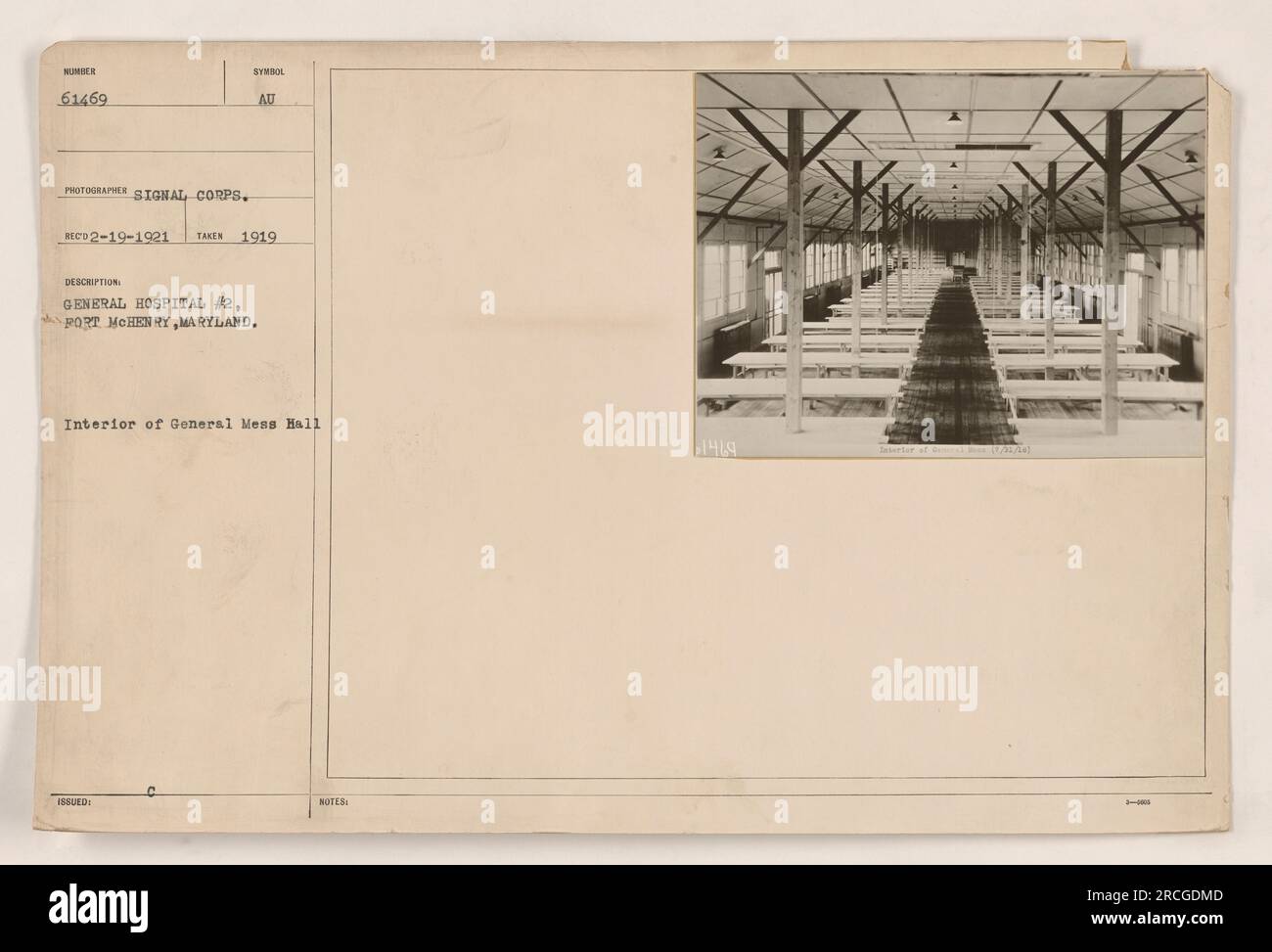 Interior of the General Mess Hall at General Hospital #2, located in ...