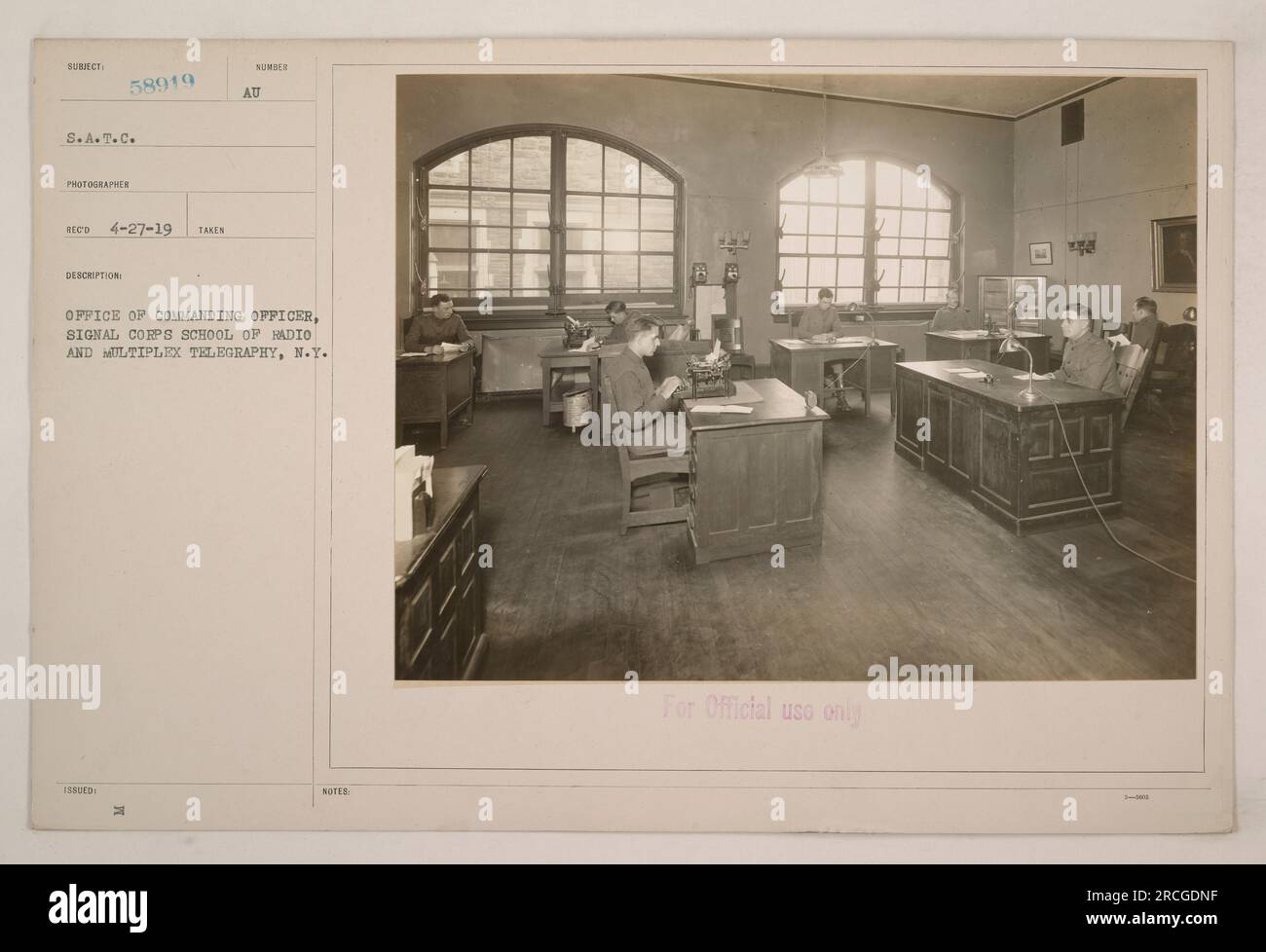 Office of base signal officer hi-res stock photography and images - Alamy