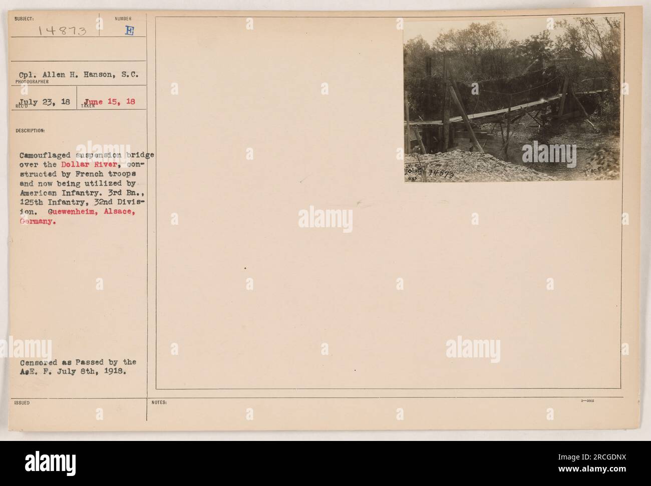 Camouflaged suspension bridge hi-res stock photography and images - Alamy