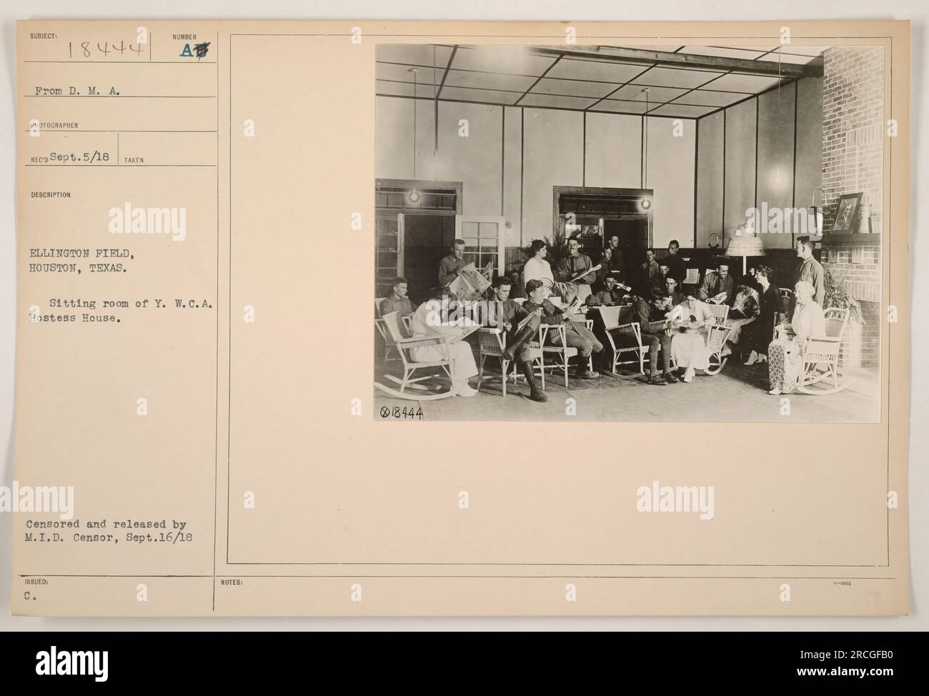 Interior of the Hostess House at Ellington Field in Houston, Texas ...