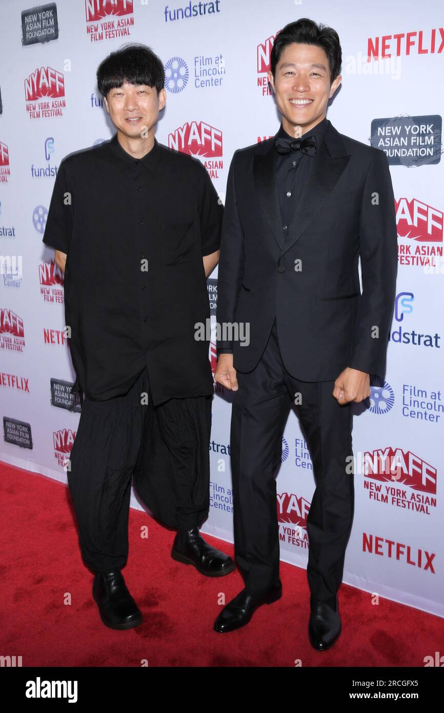 New York, USA. 14th July, 2023. Daishi Matsunaga and Ryohei Suzuki attending the 2023 New York ...