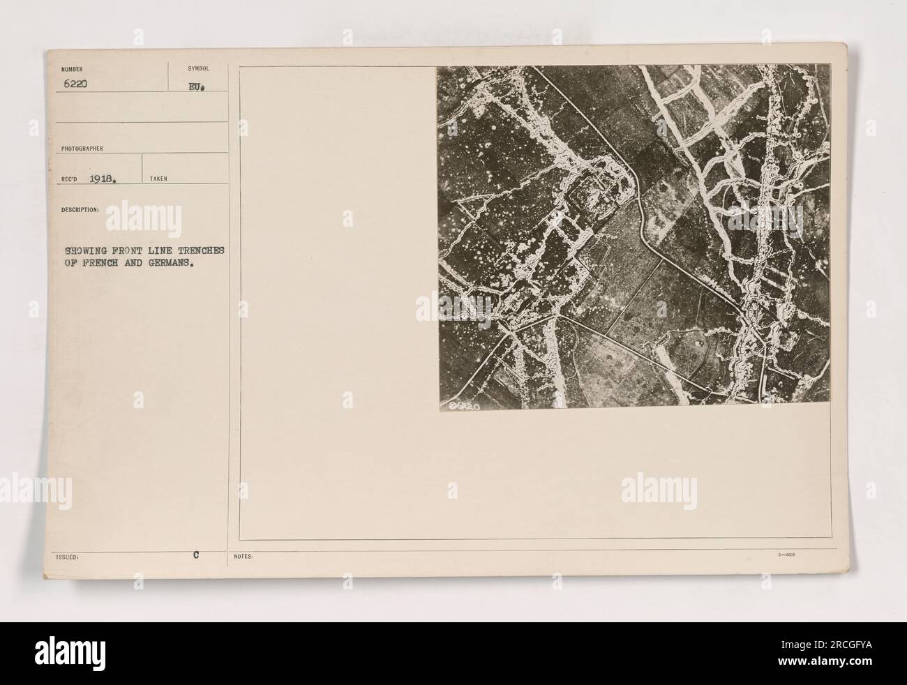 "Map showing front line trenches of French and Germans during WWI ...