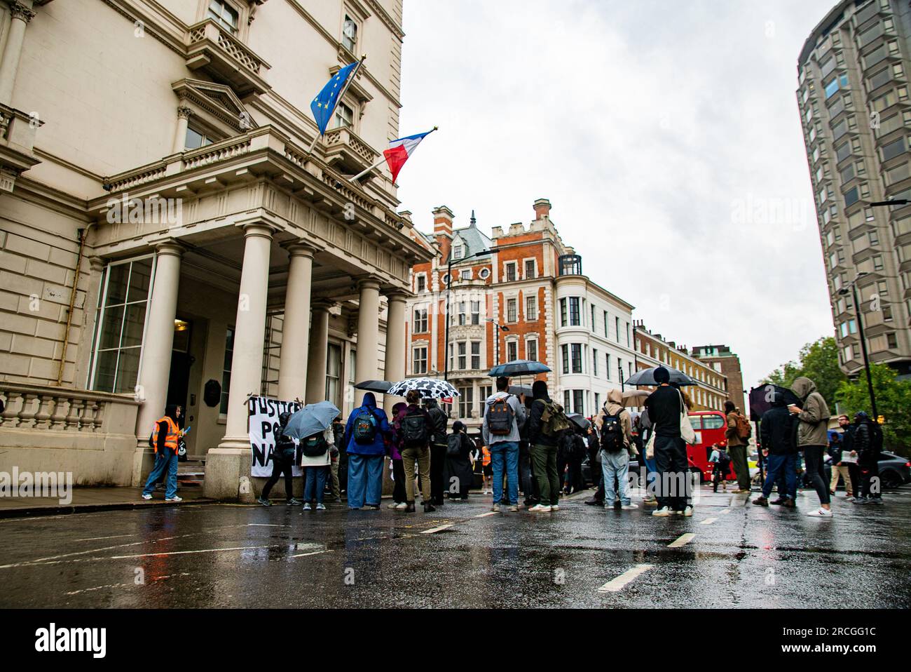 London, United Kingdom - July 14th 2023 Vigil for Nahel Merzouk outside ...