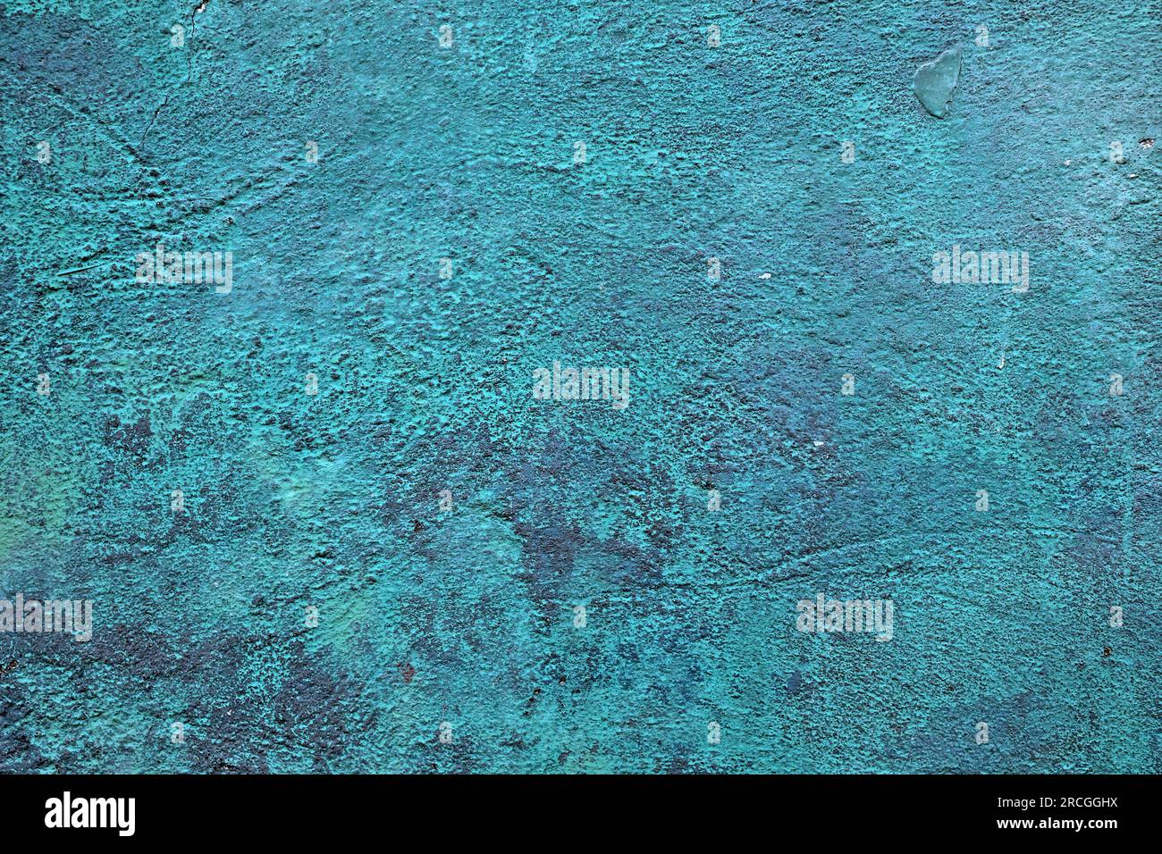 Beautiful blue surface with various shades of emerald blue and rough ...