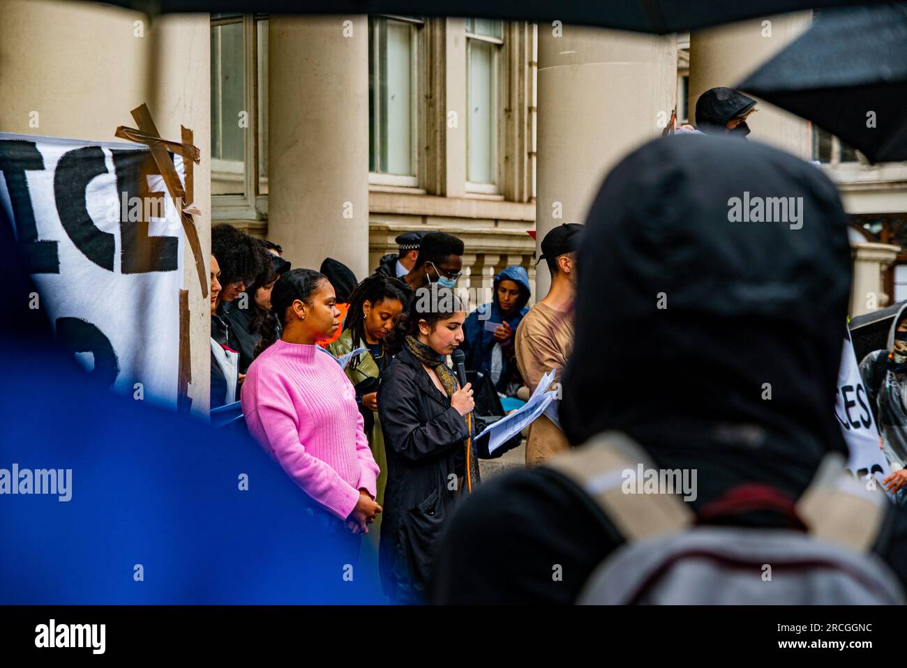 London, United Kingdom - July 14th 2023 Vigil for Nahel Merzouk outside ...