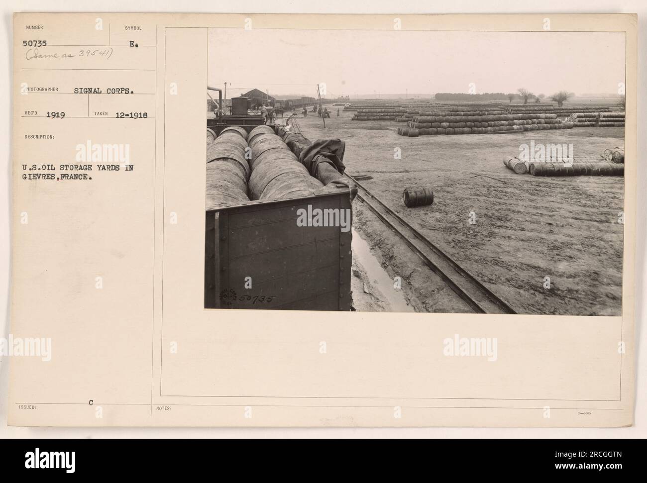 U.S. oil storage yards in Gievres, France, seen in this photograph ...