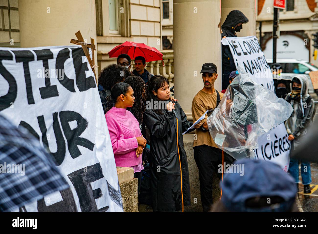 London, United Kingdom - July 14th 2023 Vigil for Nahel Merzouk outside ...
