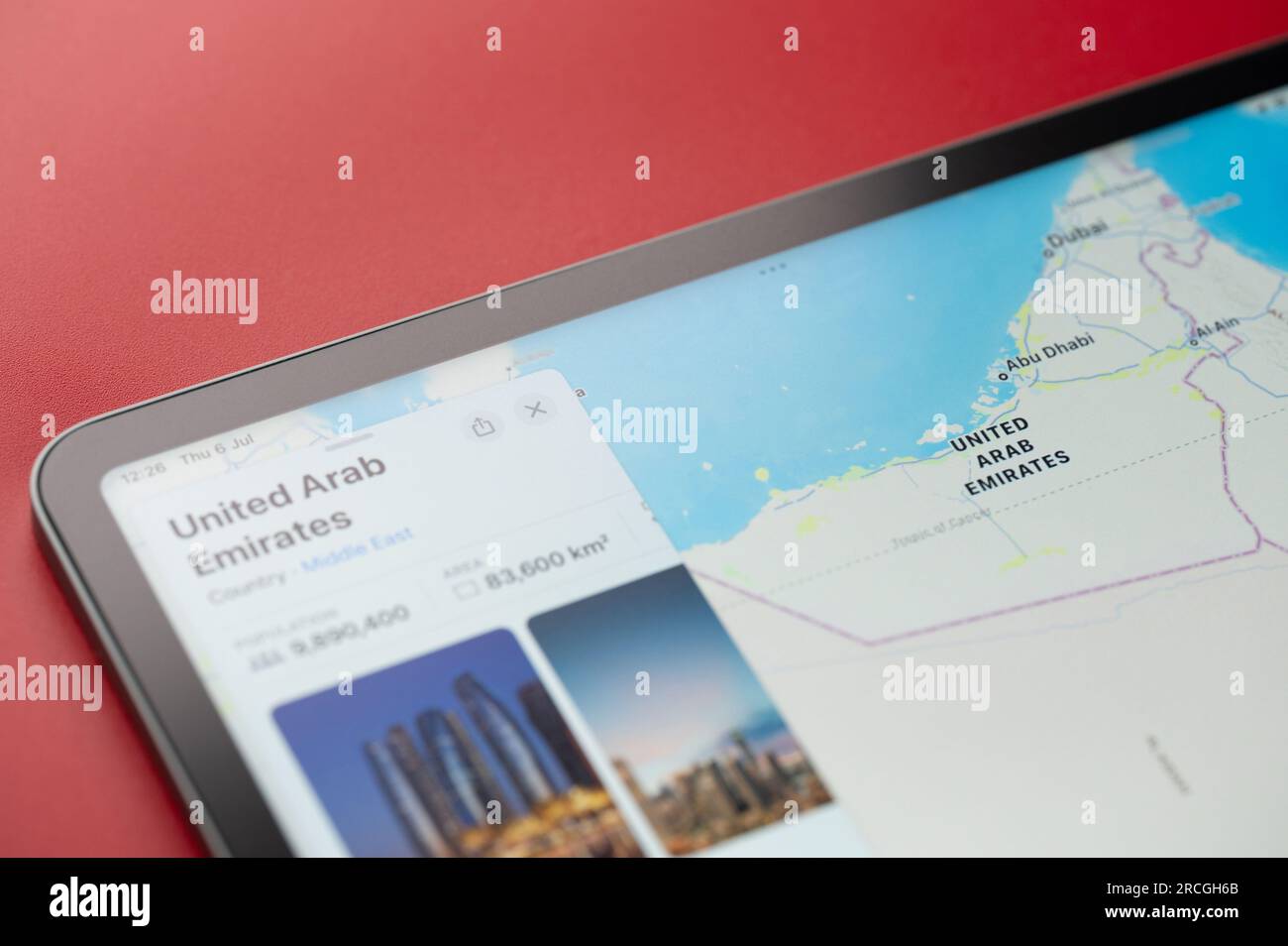Abu dhabi map hi-res stock photography and images - Alamy