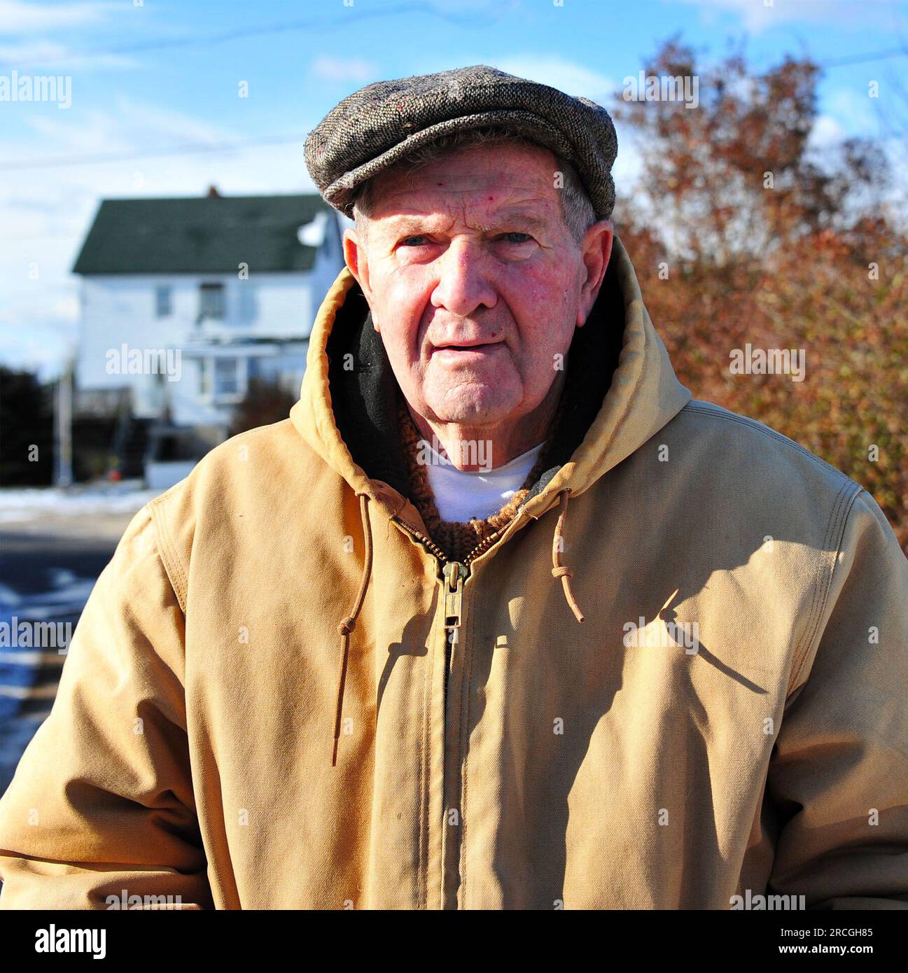 NEW YORK - FEBRUARY 09: Joe Brewer's house(FAR LEFT) in the Oak Beach ...