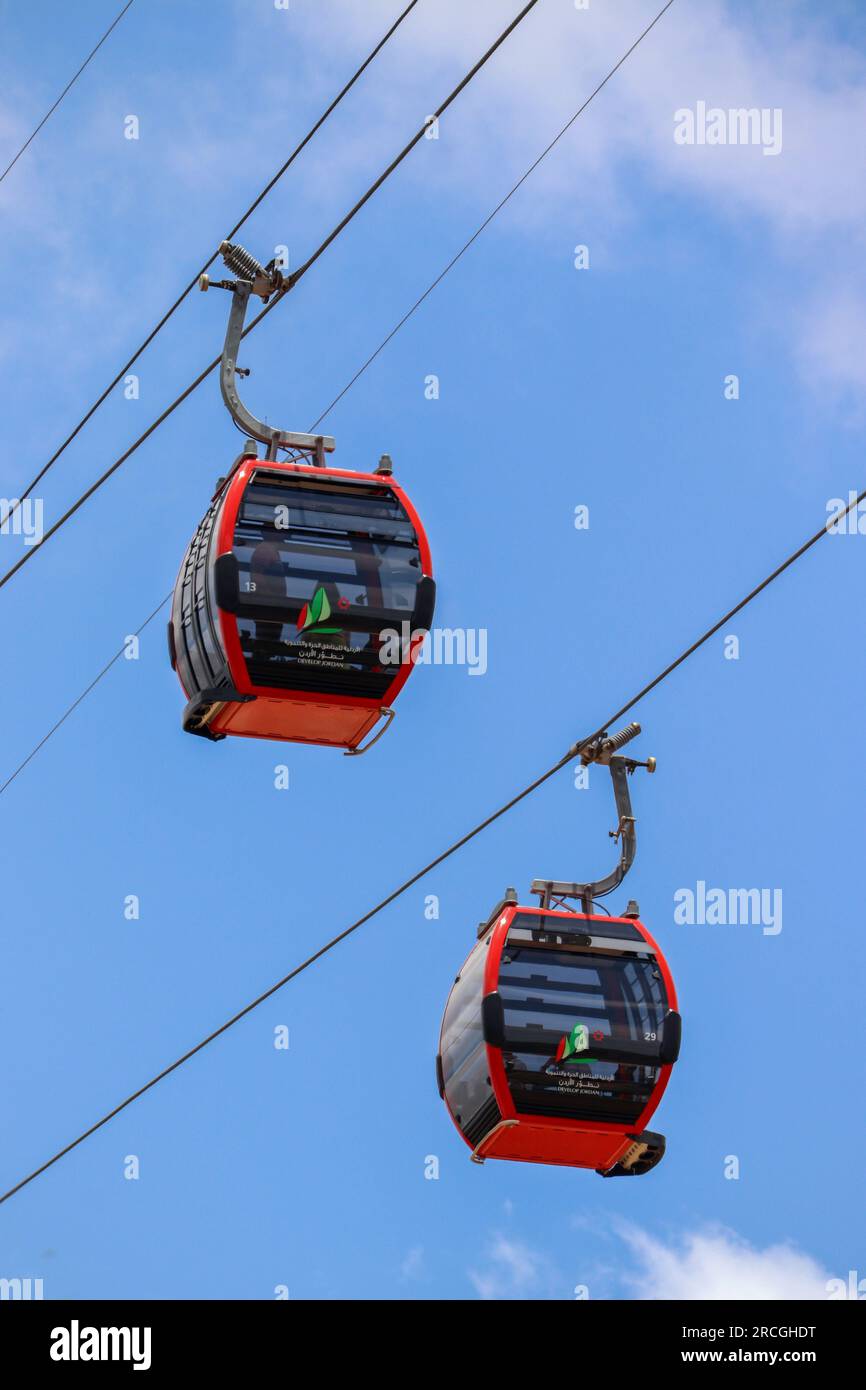 Enjoyable journey inside Ajloun Cable Car (Ajloun Teleferik) Transport ...