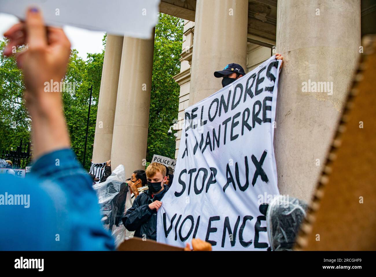 London, United Kingdom - July 14th 2023 Vigil for Nahel Merzouk outside ...