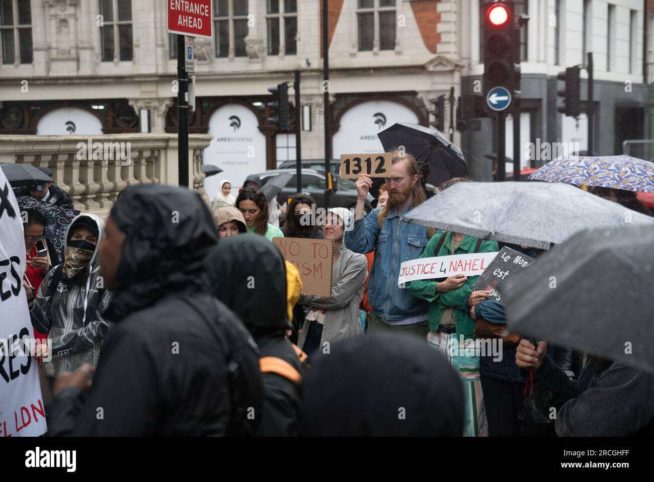 London, United Kingdom - July 14th 2023 Vigil for Nahel Merzouk outside ...