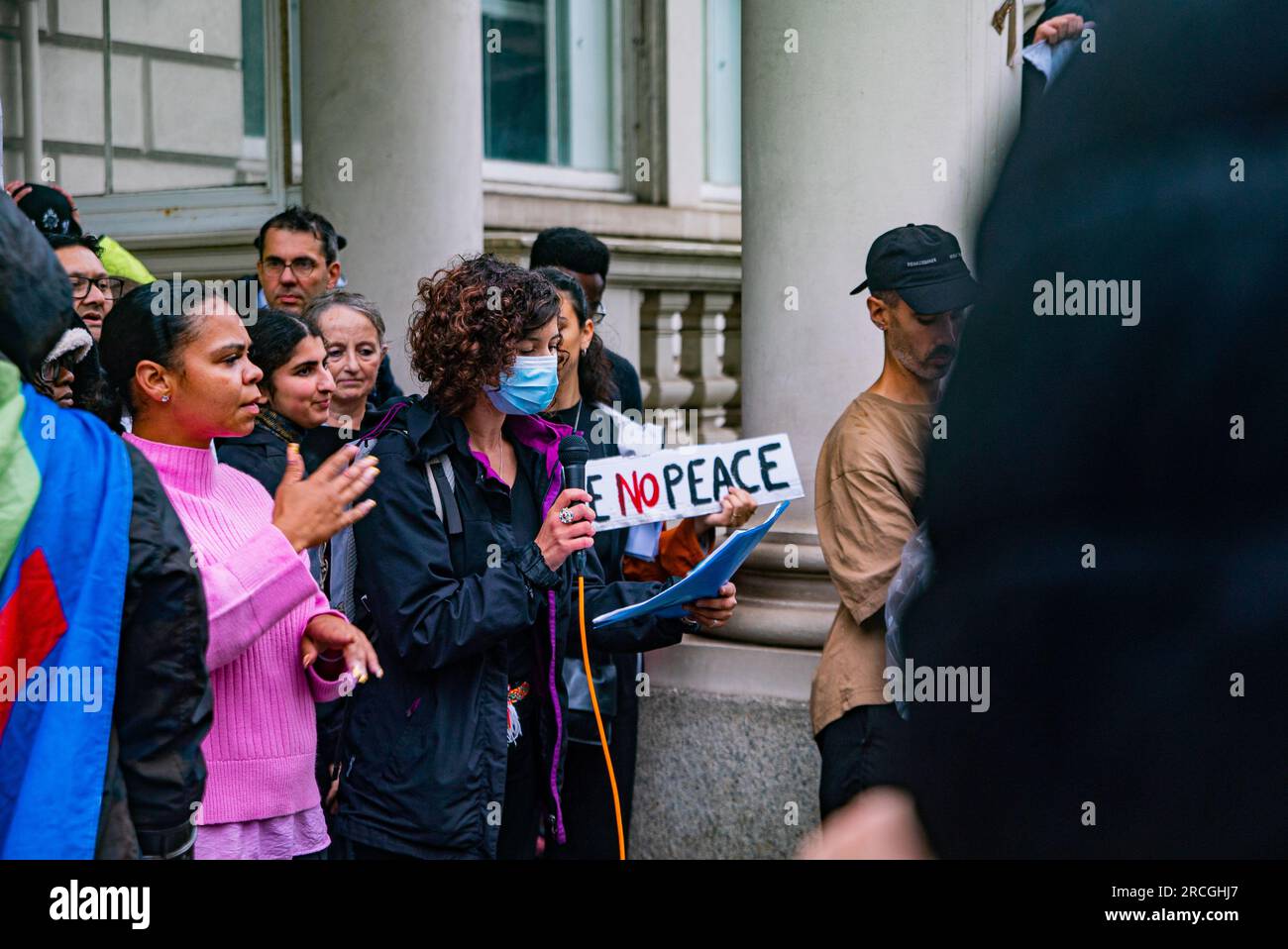 London, United Kingdom - July 14th 2023 Vigil for Nahel Merzouk outside ...