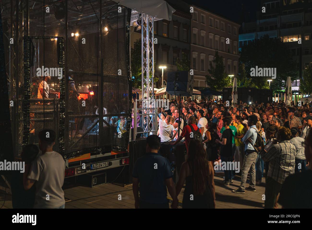 Kaiserslautern, Germany. 14th July, 2023. Large audience watching live ...