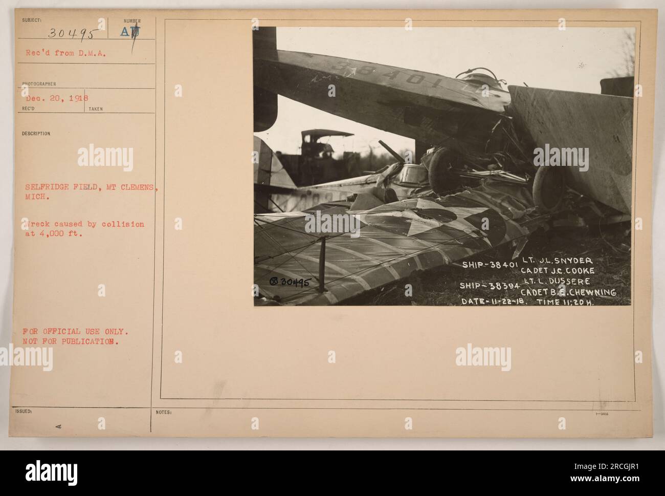 Wrecked aircraft caused by a collision at 4,000 ft. This incident ...