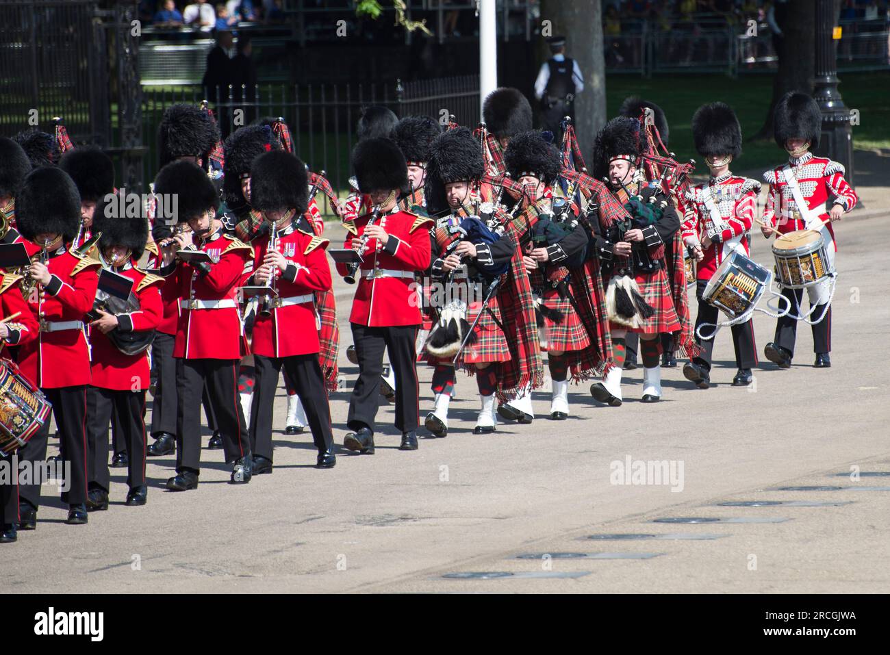 Marching band at Trooping The Colour 2017 Stock Photo - Alamy