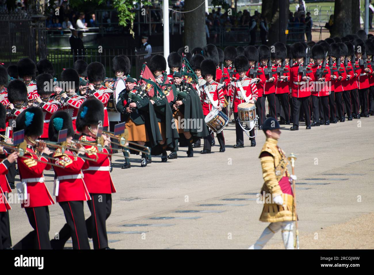 Marching band at Trooping The Colour 2017 Stock Photo - Alamy