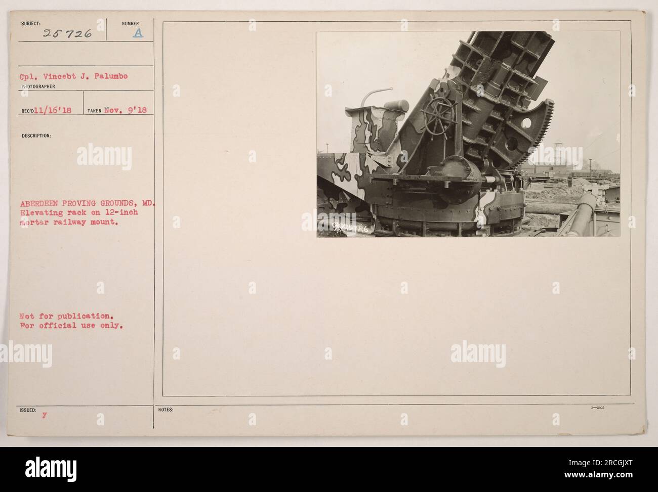 Cpl. Vincent J. Palumbo at Aberdeen Proving Grounds in Maryland, Nov. 9 ...