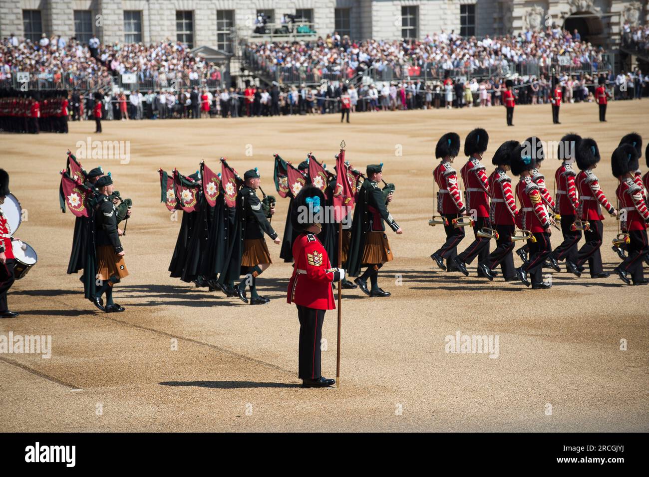 Marching band at Trooping The Colour 2017 Stock Photo - Alamy