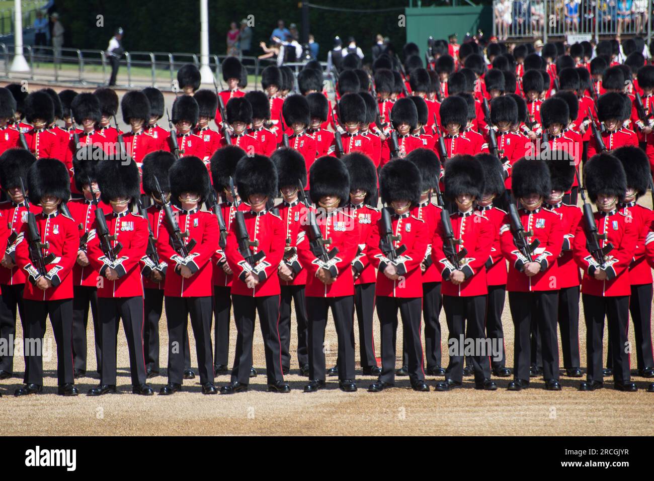 Infantry marching at Trooping The Colour 2017 Stock Photo - Alamy