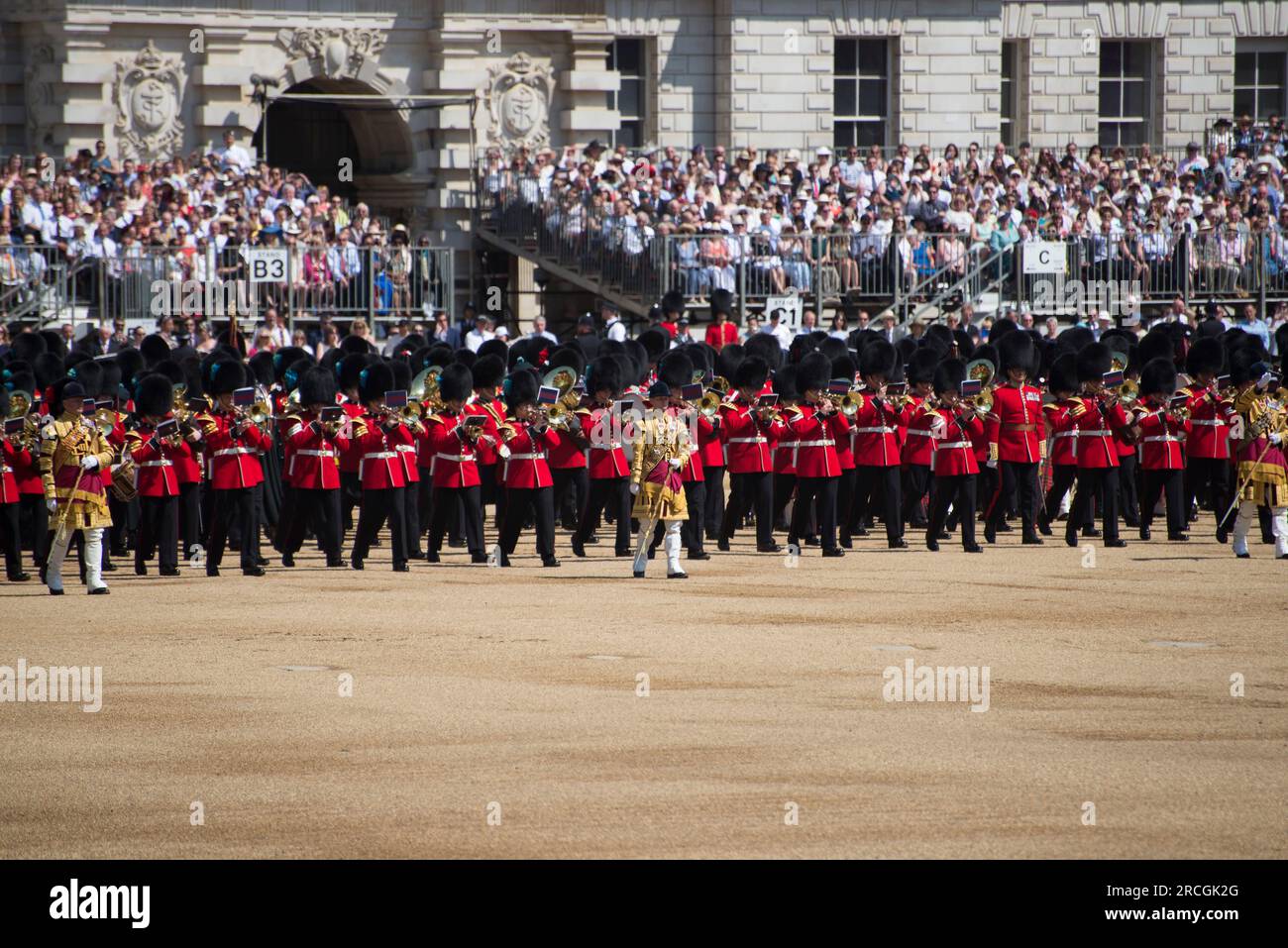 marching band at Trooping The Colour 2017 Stock Photo - Alamy