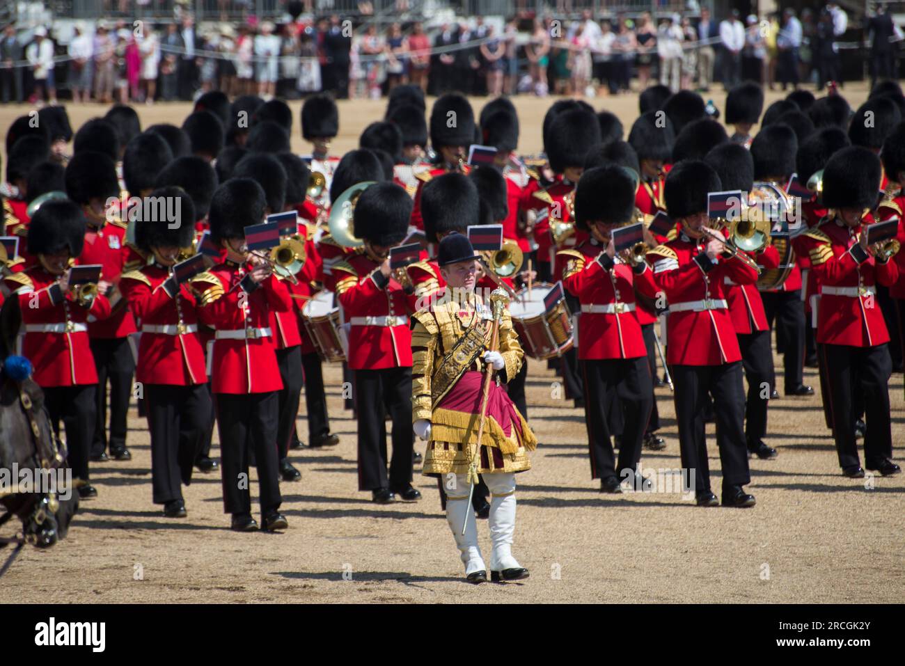 Marching band at Trooping The Colour 2017 Stock Photo - Alamy
