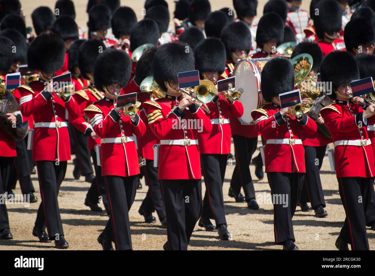 Marching band at Trooping The Colour 2017 Stock Photo - Alamy