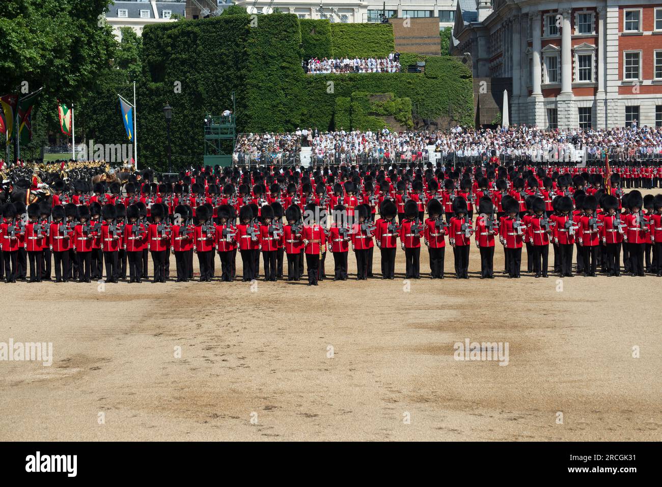 infantry marching at Trooping The Colour 2017 Stock Photo - Alamy