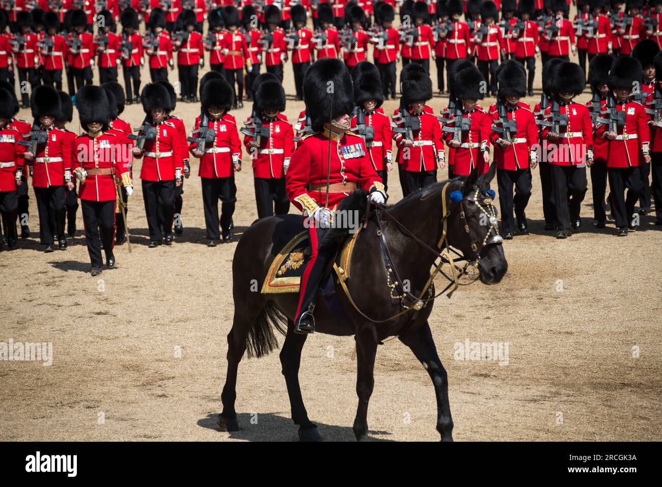 infantry marching at Trooping The Colour 2017 Stock Photo - Alamy