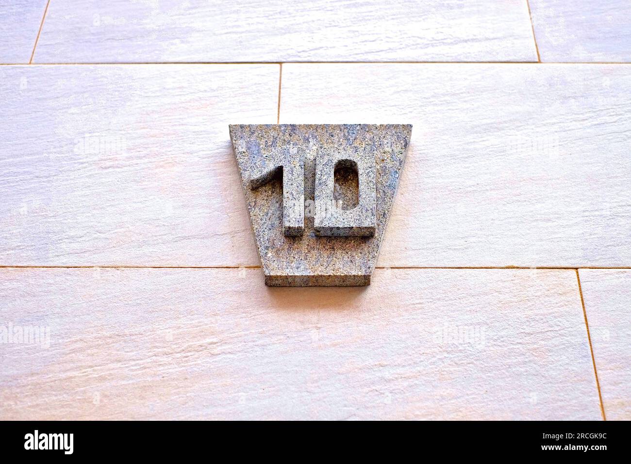 Number ten on the wall of a house hi-res stock photography and images ...
