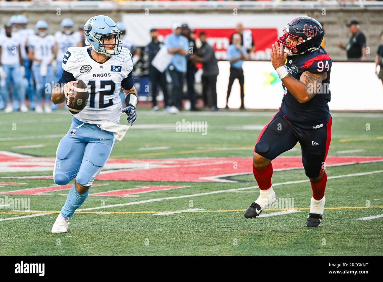 MONTREAL, QC - JULY 14: Toronto Argonauts quarterback Chad Kelly (12 ...