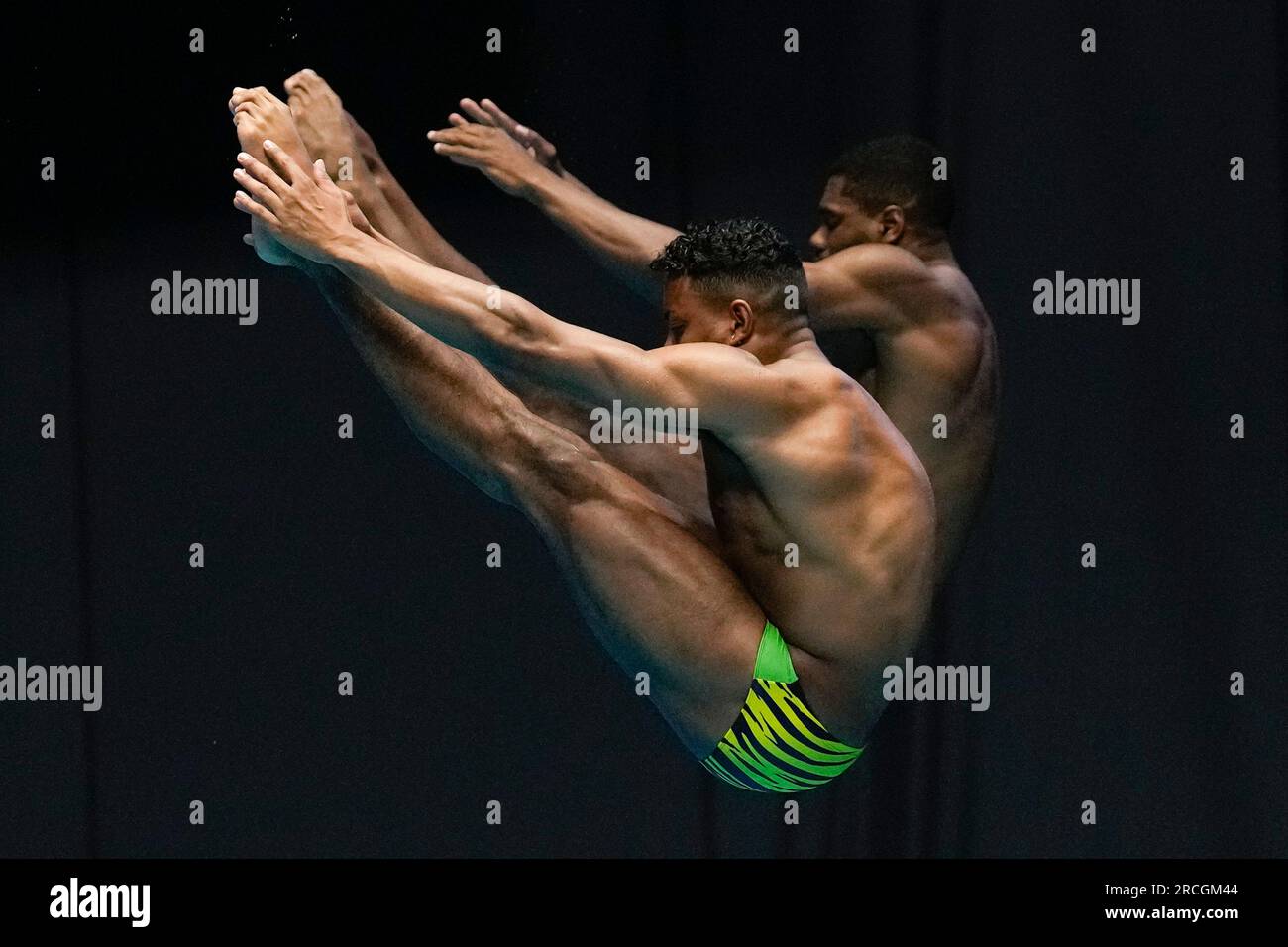 Yohan Dion Eskrick-Parkinson and Yona Knight-Wisdom of Jamaica competes ...