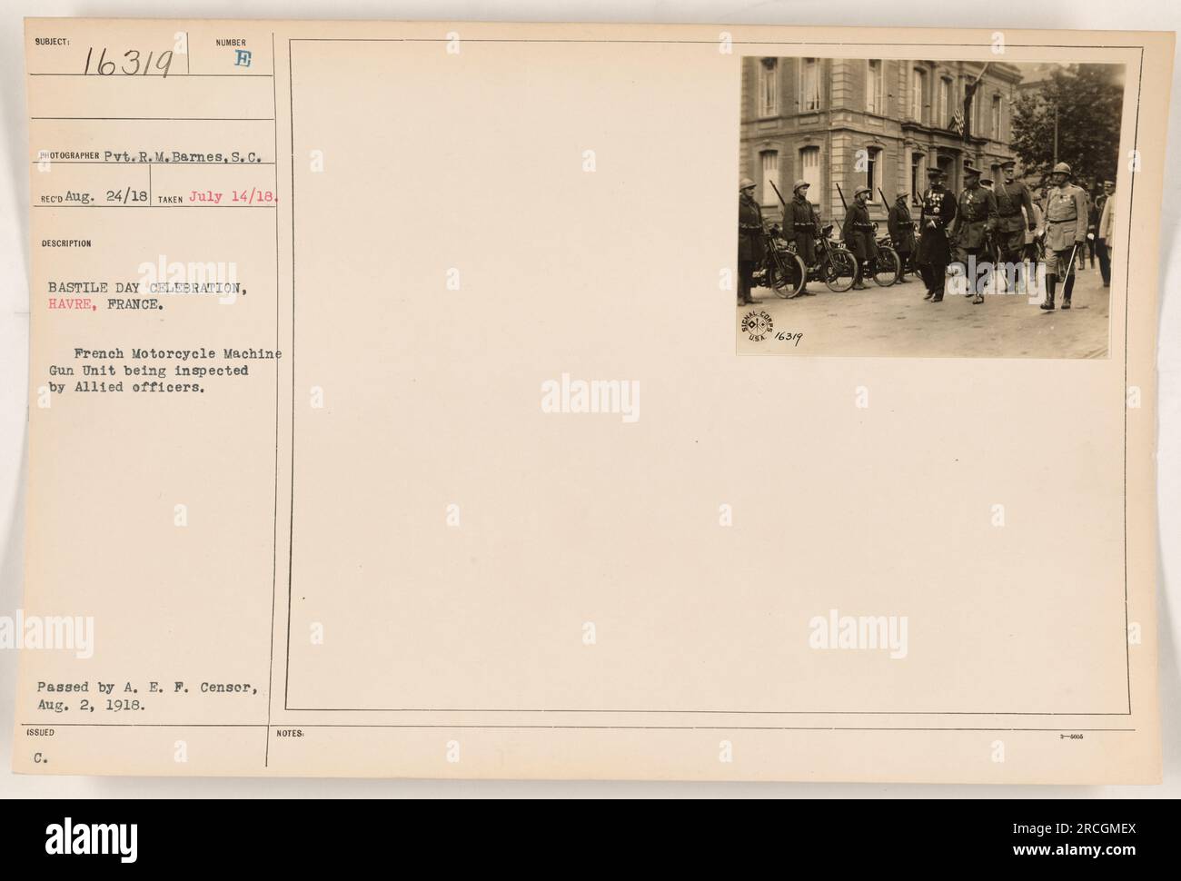 French motorcycle machine gun unit hi-res stock photography and images ...