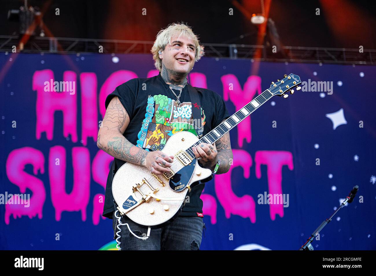 Johnny Stevens of Highly Suspect performs at Inkcarceration Music and ...