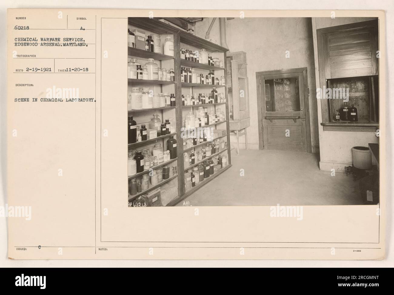 "Chemical Warfare Service personnel at Edgewood Arsenal, MD, conducting ...