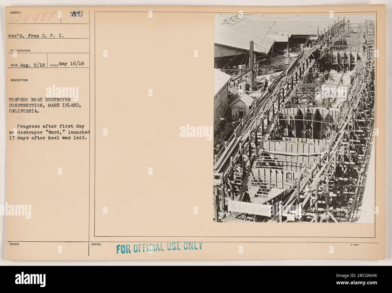 Torpedo boat destroyer construction hi-res stock photography and images ...