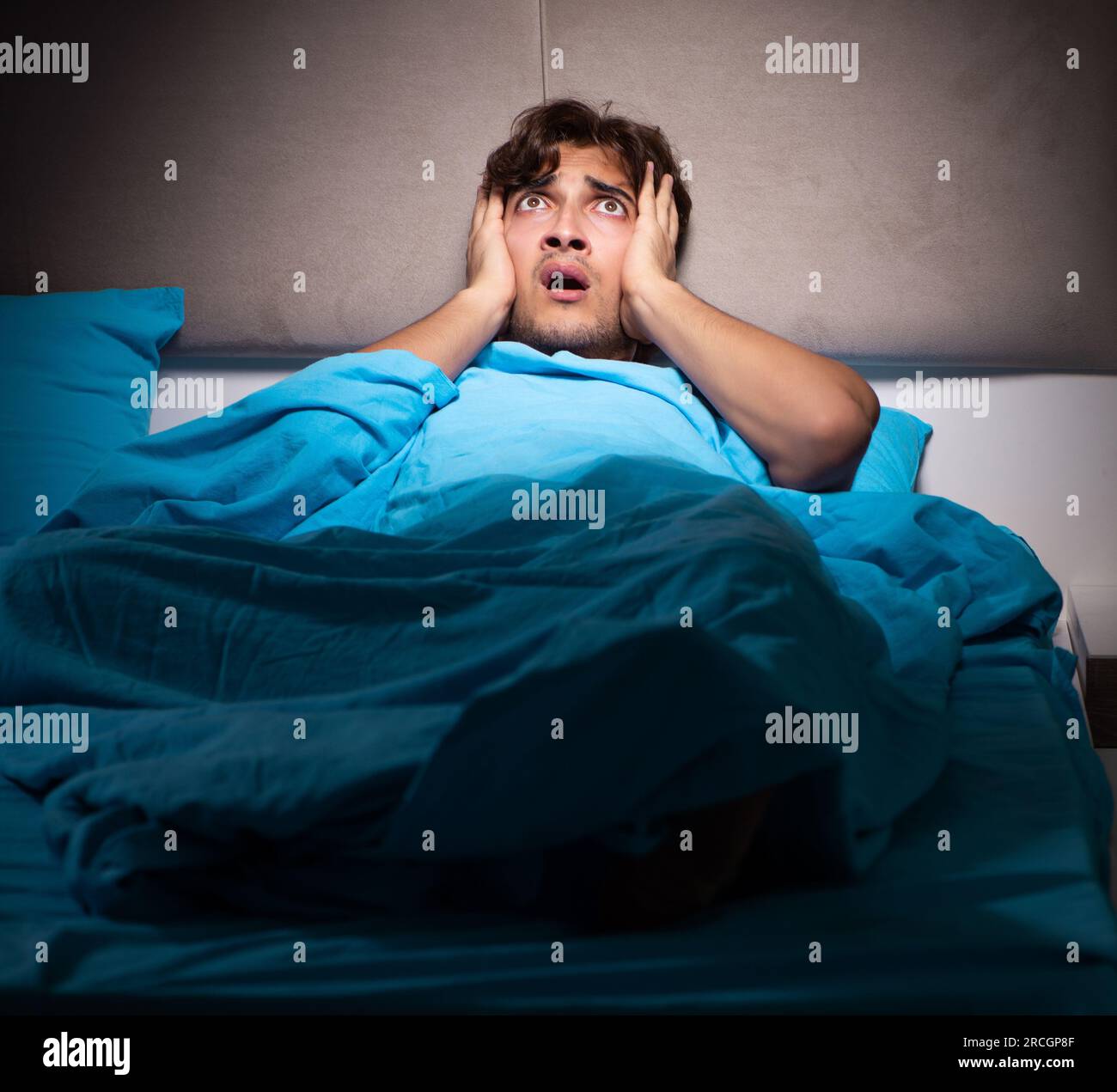 Man dream ghost bed hi-res stock photography and images - Alamy