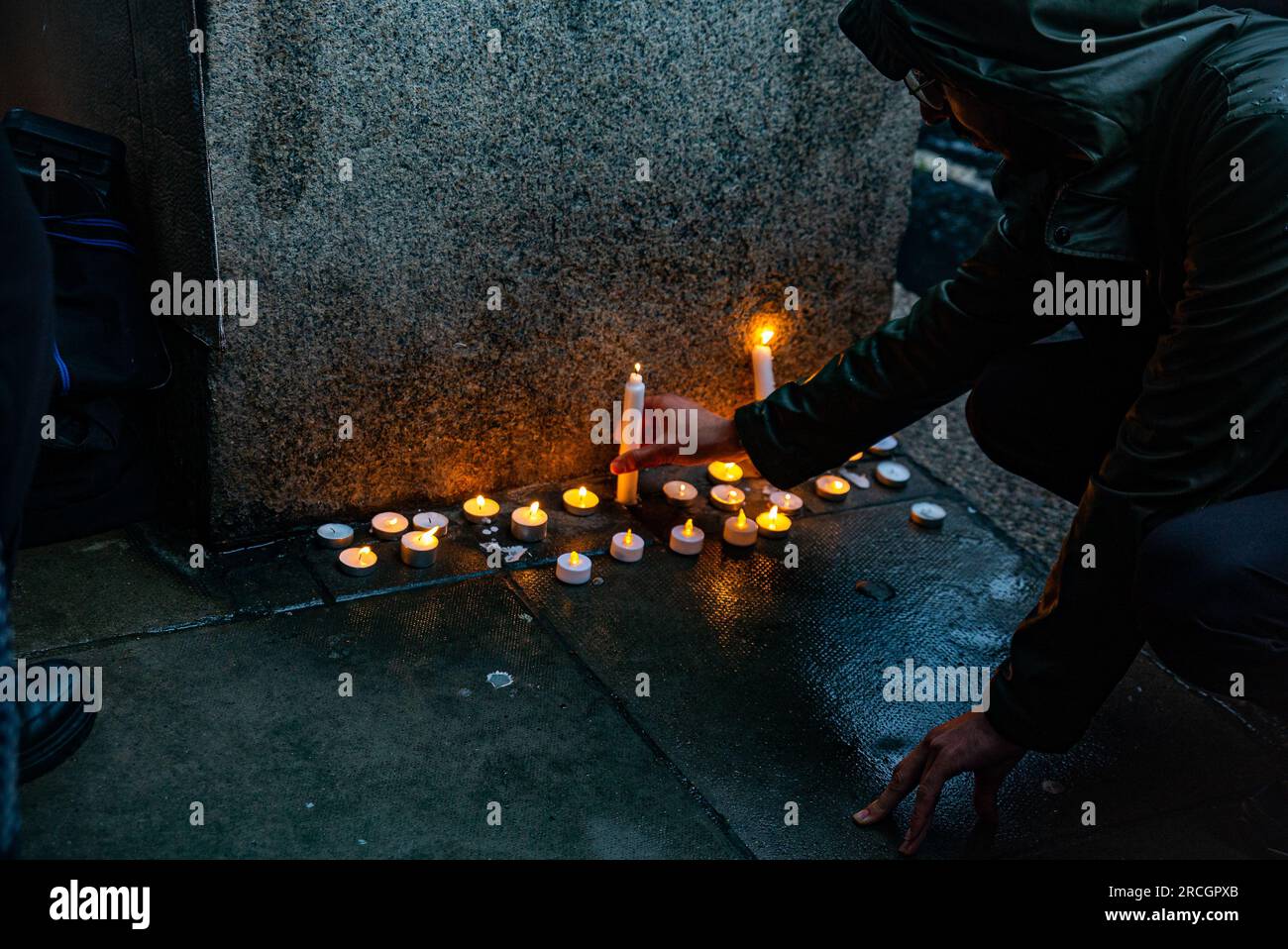 London, United Kingdom - July 14th 2023 Vigil for Nahel Merzouk outside ...