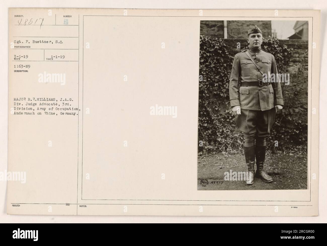 Major b j williams hi-res stock photography and images - Alamy